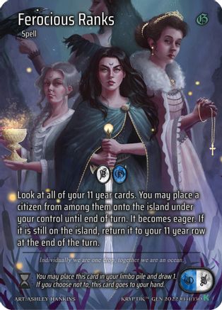 Ferocious Ranks (Full Art) - Genesis [Kickstarter] - Kryptik TCG