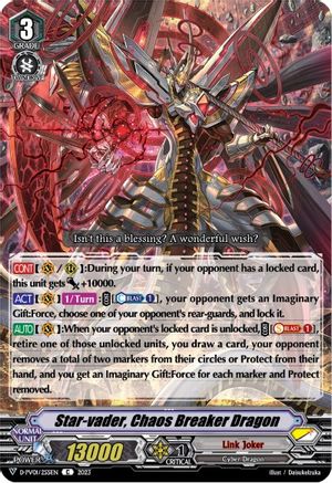 Star-vader, Chaos Breaker Dragon - D-PV01: History Collection - Cardfight Vanguard