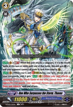 One Who Surpasses the Storm, Thavas - D-PV01: History Collection - Cardfight Vanguard
