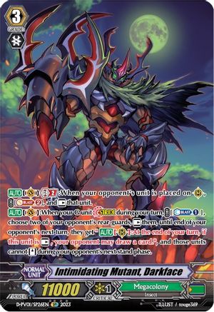 Intimidating Mutant, Darkface (SP) - D-PV01: History Collection - Cardfight Vanguard