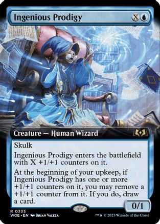 Ingenious Prodigy (Extended Art) - Wilds of Eldraine - Magic: The Gathering