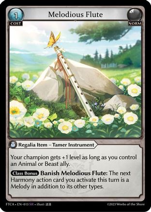 Melodious Flute - Fractured Crown - Grand Archive TCG