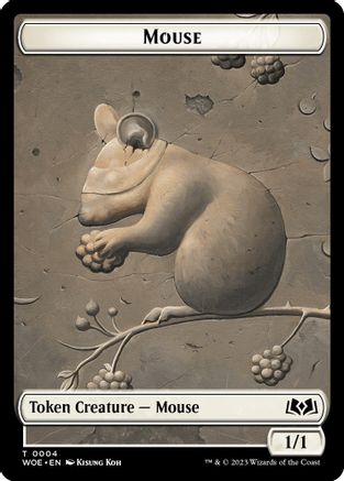 Mouse Token - Wilds of Eldraine - Magic: The Gathering