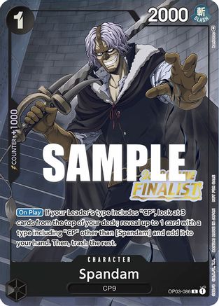 Spandam (Online Regional 2023) [Finalist] - One Piece Promotion Cards ...
