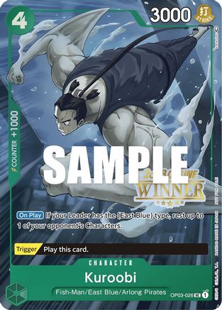Kuroobi (Online Regional 2023) [Winner] - One Piece Promotion Cards - One Piece Card Game