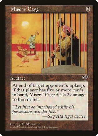Misers' Cage - Mirage - Magic: The Gathering