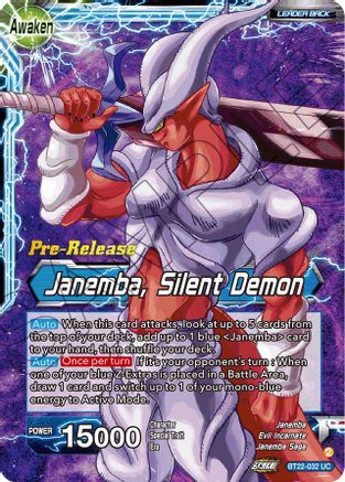 Janemba // Janemba, Silent Demon - Critical Blow Pre-Release Cards ...
