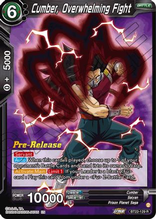 Cumber, Overwhelming Fight - Critical Blow Pre-Release Cards - Dragon ...