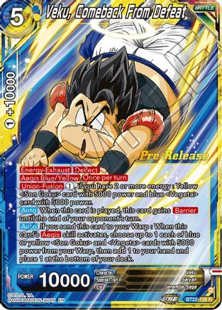 Veku, Comeback From Defeat - Critical Blow Pre-Release Cards - Dragon ...