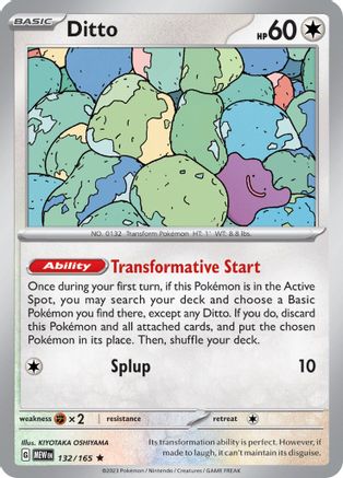 Ditto Pokemon Card Ex