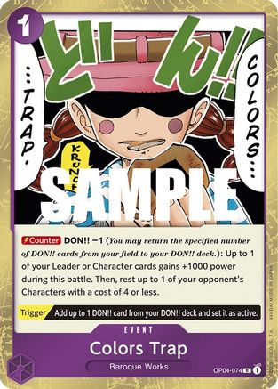 Colors Trap - Kingdoms of Intrigue - One Piece Card Game