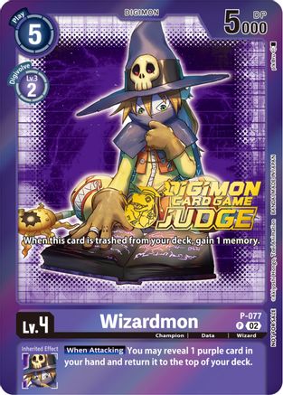 Wizardmon - P-077 (Judge Pack 4) - Digimon Promotion Cards - Digimon ...