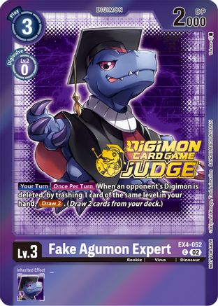 Fake Agumon Expert - EX4-052 (Judge Pack 4) - Alternative Being Booster ...