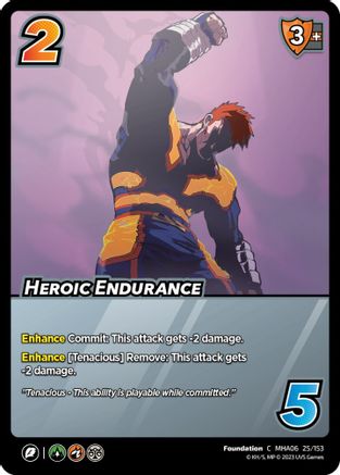 Heroic Endurance - UniVersus: My Hero Academia: Jet Burn - UniVersus