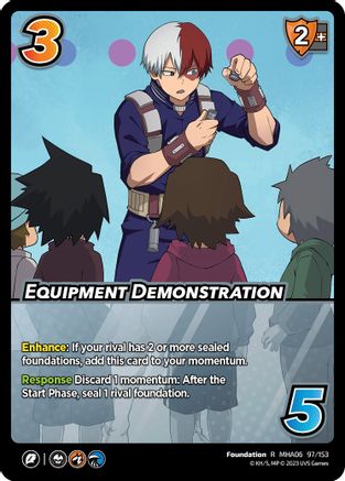 Equipment Demonstration - UniVersus: My Hero Academia: Jet Burn - UniVersus