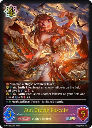 Sun Oracle Pascale (SL) - BP02: Reign of Bahamut - Shadowverse