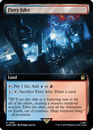 Fiery Islet (Extended Art) (Surge Foil) - Universes Beyond: Doctor Who ...