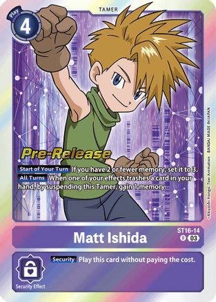 Matt Ishida - Starter Deck 16: Wolf of Friendship Pre-Release Cards ...