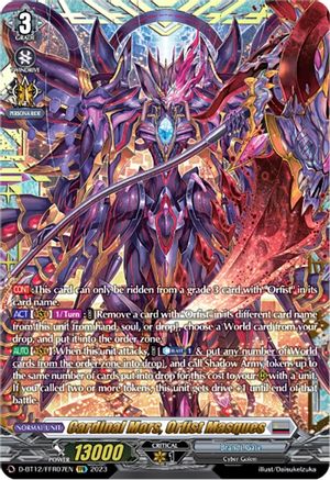 Cardinal Mors, Orfist Masques (FFR) - Evenfall Onslaught - Cardfight ...