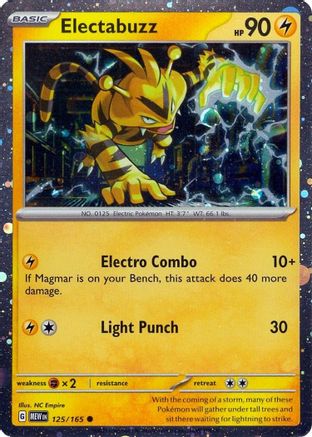 Electabuzz - 125/165 (Cosmos Holo) - Miscellaneous Cards & Products ...