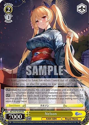 Nelson (RRR) - Azur Lane - Weiss Schwarz