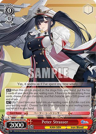 Peter Strasser - Azur Lane - Weiss Schwarz