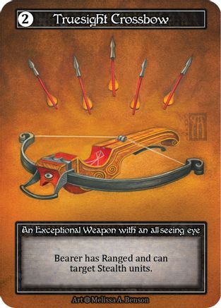 Truesight Crossbow (Foil) - Alpha - Sorcery: Contested Realm