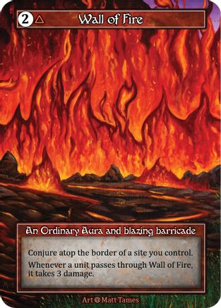 Wall of Fire (Foil) - Alpha - Sorcery: Contested Realm