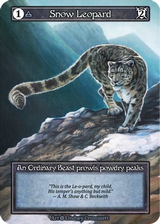 Snow Leopard (Foil) - Alpha - Sorcery: Contested Realm