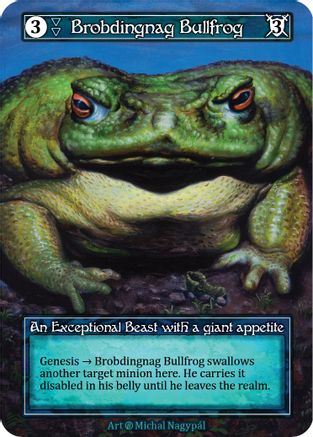 Brobdingnag Bullfrog (Foil) - Beta - Sorcery: Contested Realm