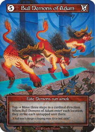 Bull Demons of Adum (Foil) - Beta - Sorcery: Contested Realm