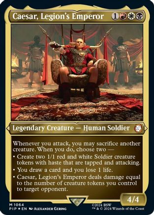 Caesar, Legion's Emperor (Display Commander) - Thick Stock - Universes ...