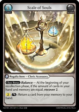 Scale of Souls - Alchemical Revolution Starter Decks - Grand Archive TCG