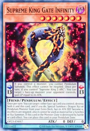 Supreme King Gate Infinity - OTS Tournament Pack 23 - YuGiOh