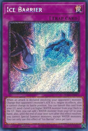 Ice Barrier (Platinum Secret Rare) - 25th Anniversary Rarity Collection ...