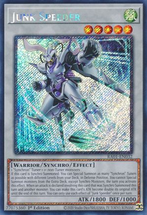 Junk Speeder (Platinum Secret Rare) - 25th Anniversary Rarity Collection - YuGiOh