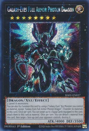 Galaxy-Eyes Full Armor Photon Dragon (Platinum Secret Rare) - 25th Anniversary Rarity Collection ...