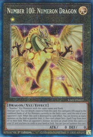 Number 100: Numeron Dragon (PCR) - 25th Anniversary Rarity Collection - YuGiOh