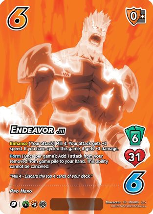 Endeavor (Serial Numbered) - UniVersus: My Hero Academia: Jet Burn ...