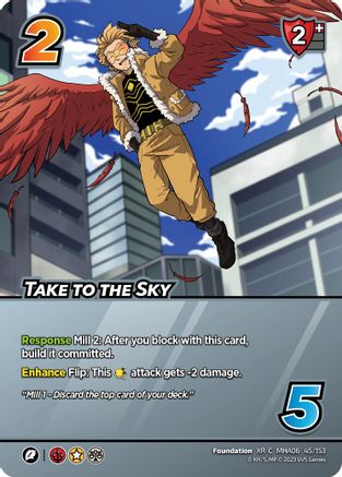 Take to the Sky (XR) - UniVersus: My Hero Academia: Jet Burn - UniVersus