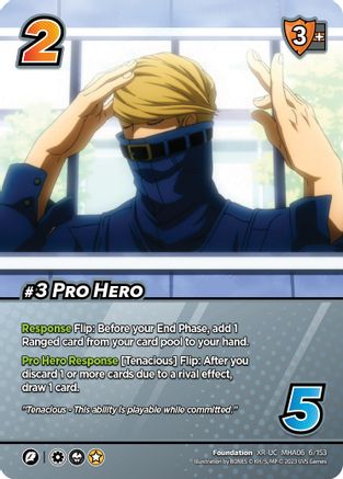 #3 Pro Hero (XR) - UniVersus: My Hero Academia: Jet Burn - UniVersus