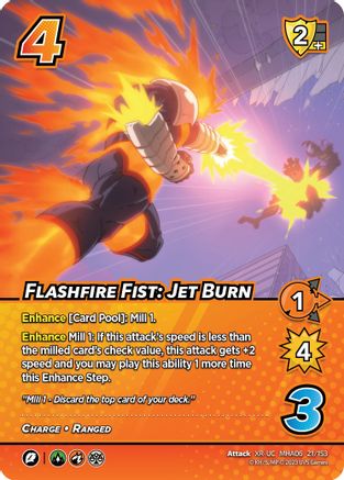 Flashfire Fist: Jet Burn (XR) - UniVersus: My Hero Academia: Jet Burn ...