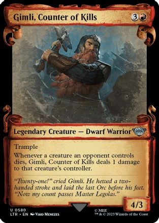 Gimli, Counter of Kills (Showcase Scrolls) - Universes Beyond: The Lord ...