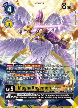 MagnaAngemon ACE (Alternate Art) - Blast Ace - Digimon Card Game