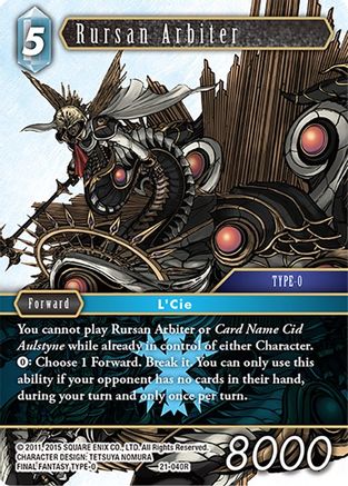 Rursan Arbiter - Beyond Destiny - Final Fantasy TCG