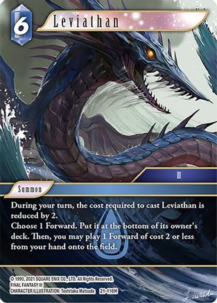 Leviathan - Beyond Destiny - Final Fantasy TCG