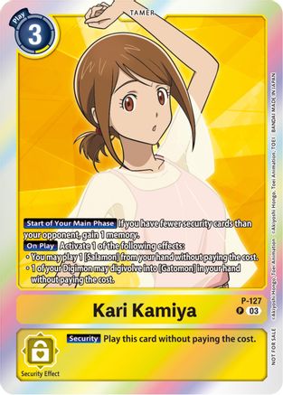 Kari Kamiya - P-127 (Tamer Party Pack -The Beginning- Ver. 2.0) - Digimon Promotion Cards ...