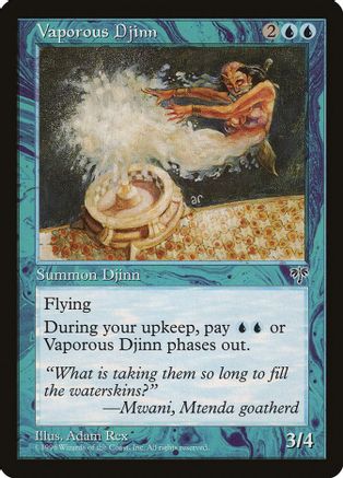 Vaporous Djinn - Mirage - Magic: The Gathering