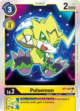 Pulsemon (Official Tournament Pack Vol.11) - Next Adventure - Digimon ...