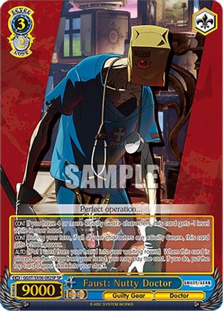 Faust: Nutty Doctor (SP) - Guilty Gear -Strive- - Weiss Schwarz